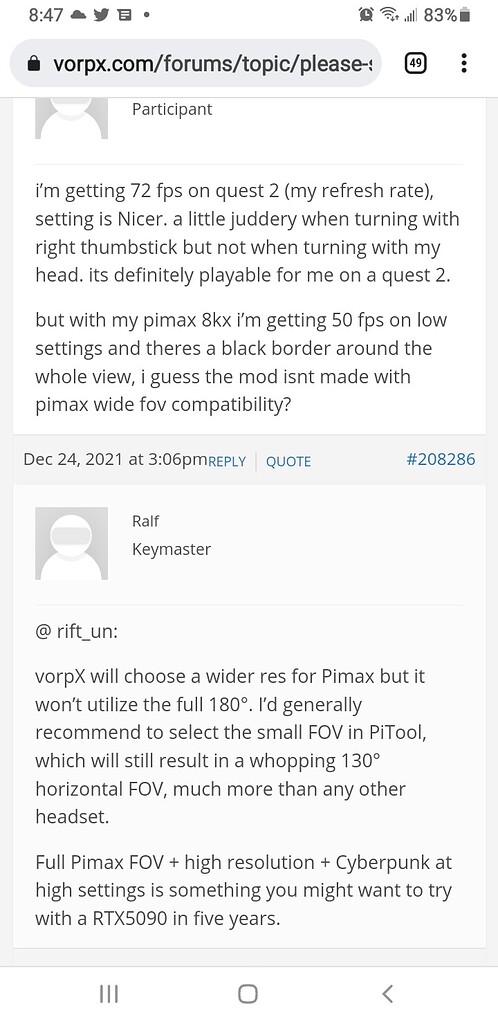 Anyone Try the Vorpx Cyberpunk Mod? - Game On! - OpenMR | Community